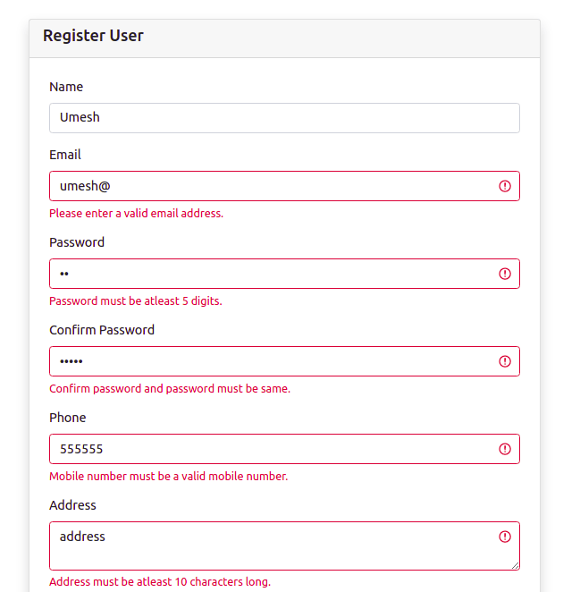 Form Validation Example In Codeigniter 4 For Beginners